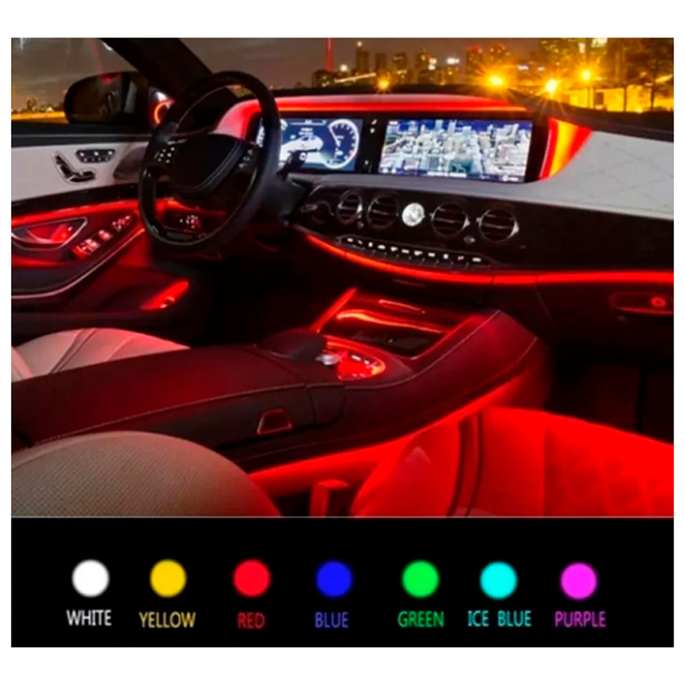 Luces Led para Interior de Auto con Bluetooth | Promart.pe - Promart