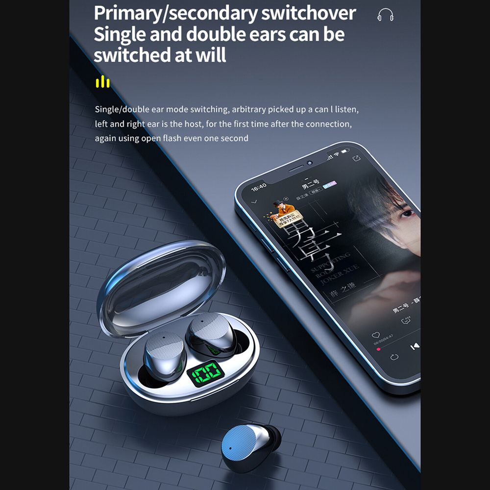 Auriculares Inalámbricos K20 In-Ear Smart Digital Bt Negro - Promart