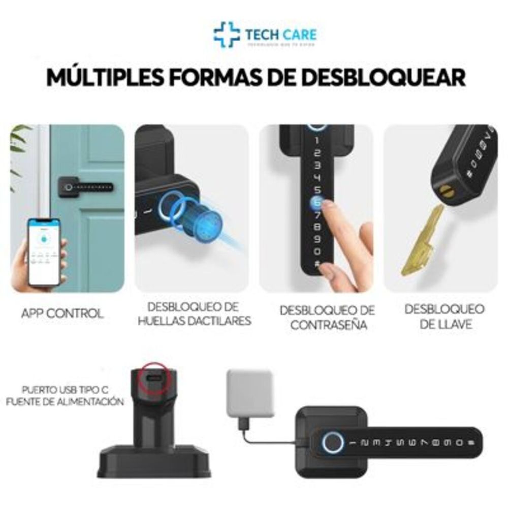 Cerradura Smart Doble Pestillo con APP - Promart