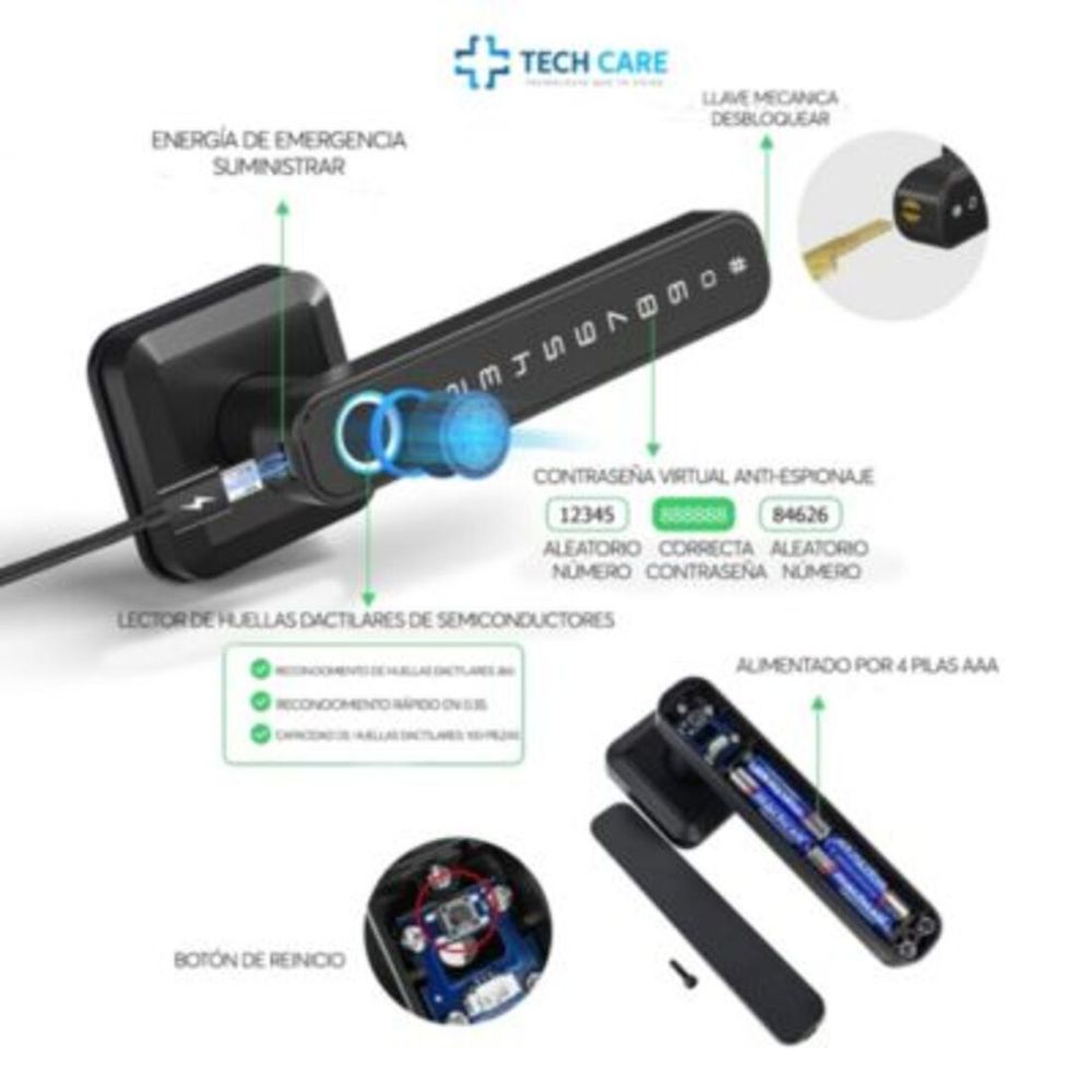 Cerradura Smart Doble Pestillo con APP - Promart