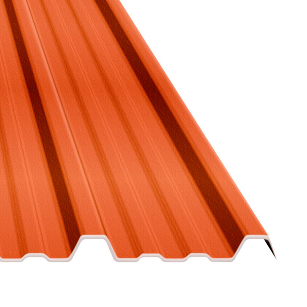 Techo termoacustico Klar Rojo 107x360cm - Promart