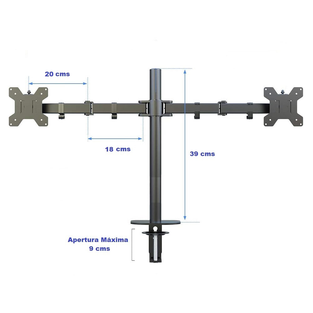 Rack Monitor 13 a 32 Pulgadas Expo Rack MD1327 Soporte de Escritorio ...