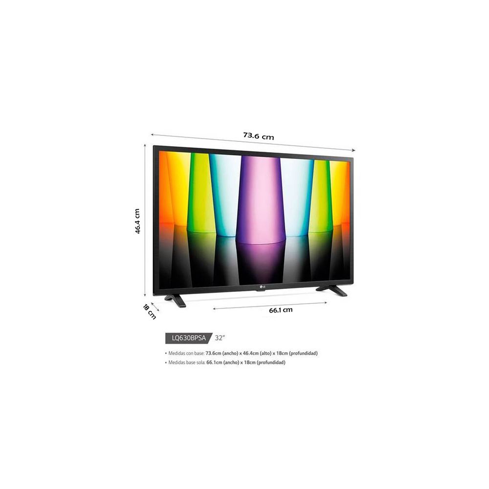 Televisor LG 32LQ630BPSA LED HD 32 Smart TV con ThinQ AI sistema WebOS ...