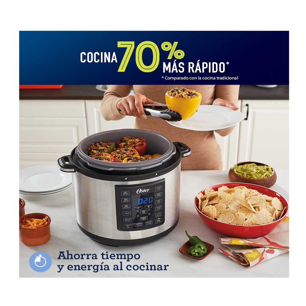 Multi-olla Oster CKSTPCEC6801 pantalla digital 12 funciones 5.7 litros - Promart