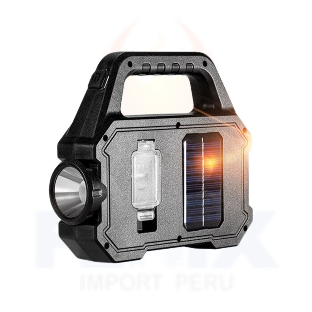 Lámpara Portatil Solar Recargable Multifuncional YD-2205A PLATEADO ...