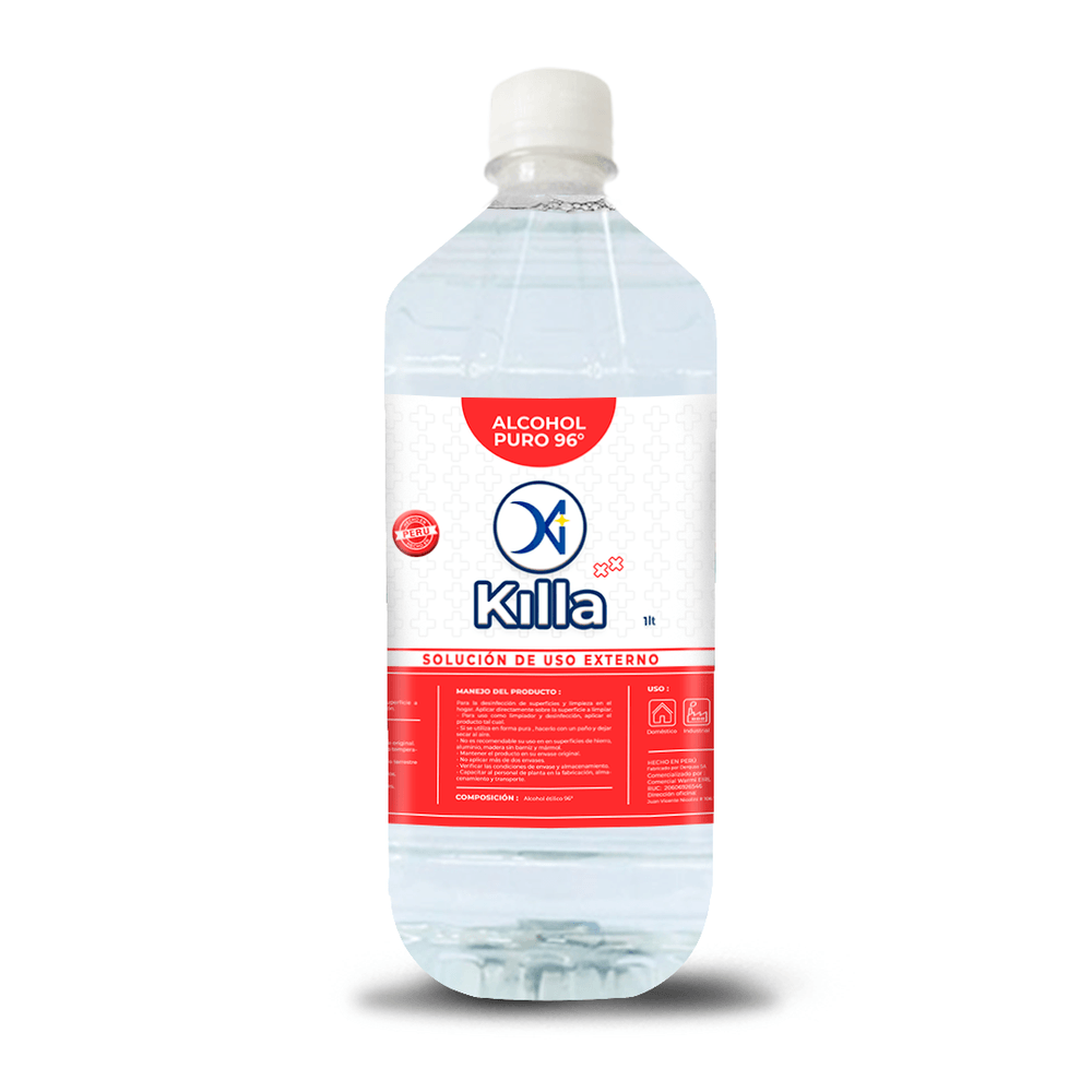 Alcohol KILLA 96° 1 Litro - Promart