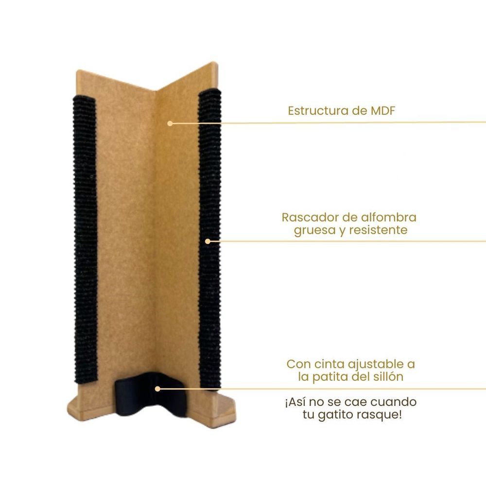 Combo de 02 Rascadores para Sillones Inca Miau de MDF - Promart