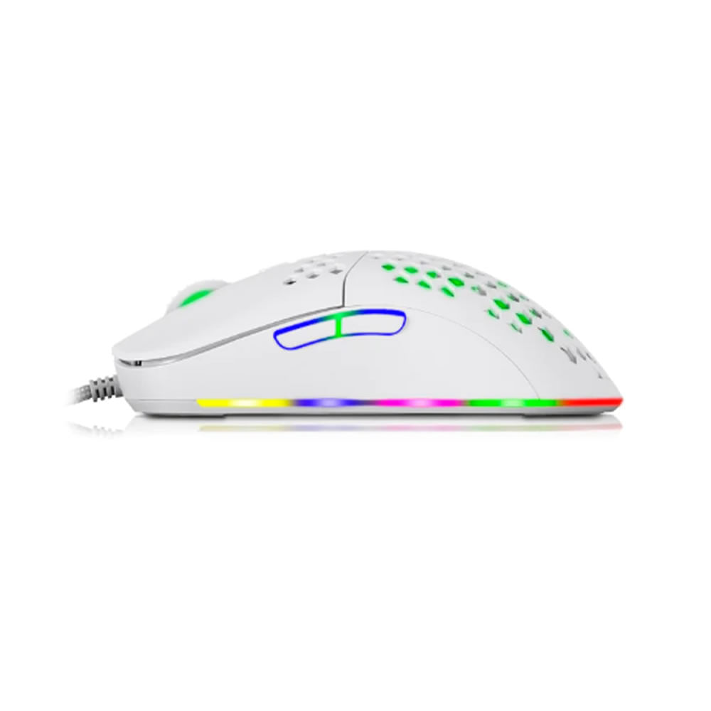 Mouse Inalámbrico Micronics Warrior GM828RX RGB Blanco - Promart