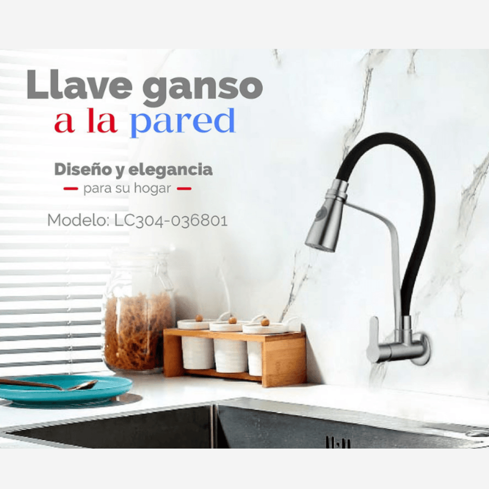 Llave ganso con resorte Lion Castle 304-036801 - Promart