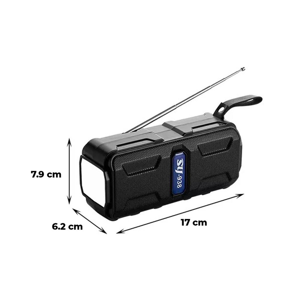Parlante Bluetooth con Linterna más Panel Solar - Promart