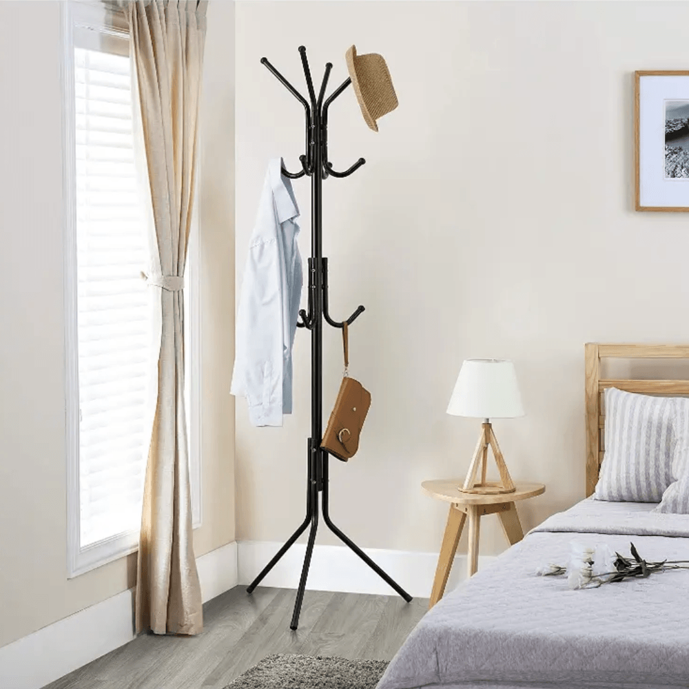 Perchero de Pie de Metal 12 Perchas Colgador de Ropa YG-39 - Promart