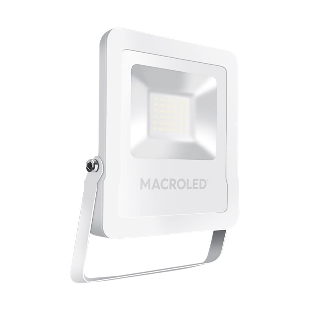 Reflector Led Pro 30 Ik08 240v 3000k Aluminio Blanco Luz Cálida - Promart