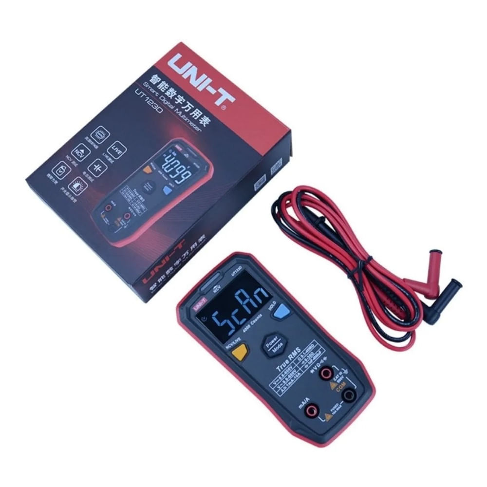 Multimetro Multitester Digital Auto Rango Rms Real NVC UNI-T UT123D ...