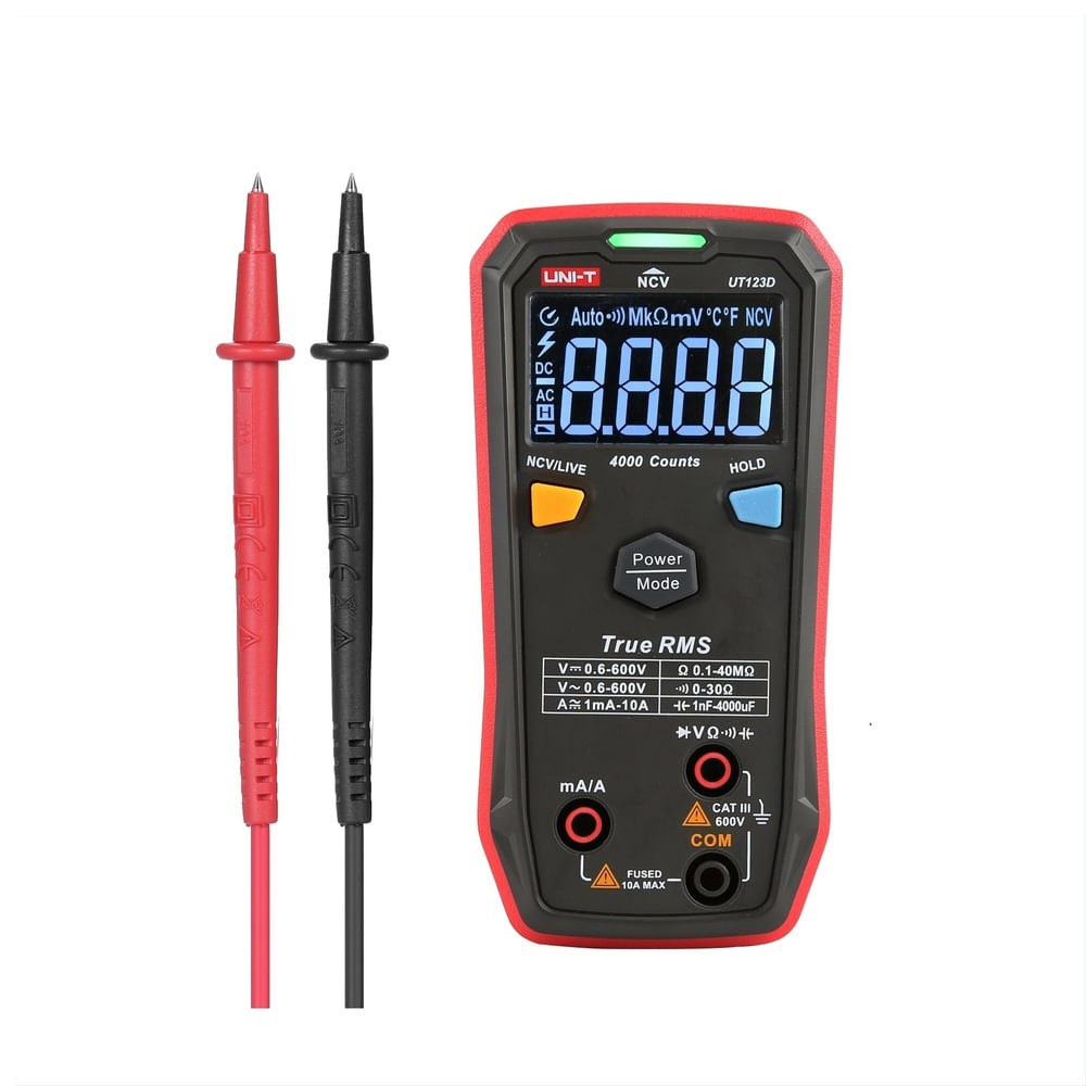 Multimetro Multitester Digital Auto Rango Rms Real NVC UNI-T UT123D ...