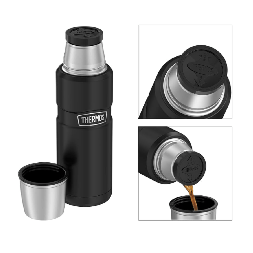 Thermo Acero Inoxidable 1.20 Lt Negro - Thermos - negro - Promart