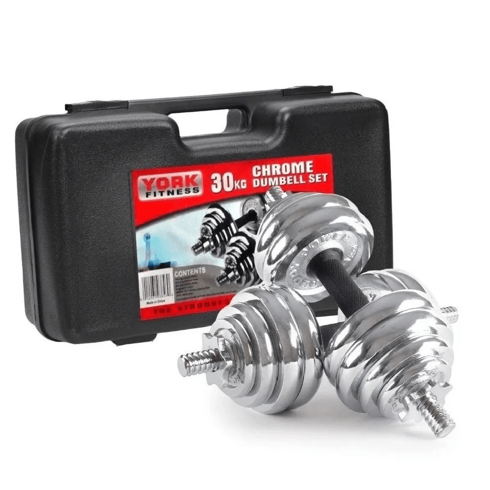 Set De Pesas 30kg Mancuernas + Adaptador Barra | Promart.pe - Promart