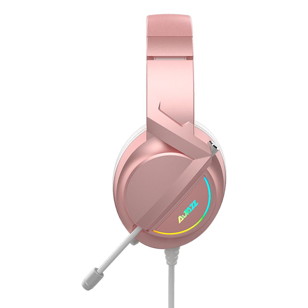 Audifonos Gaming Ajazz Ax365 Cancelación De Ruido Rosa - Promart