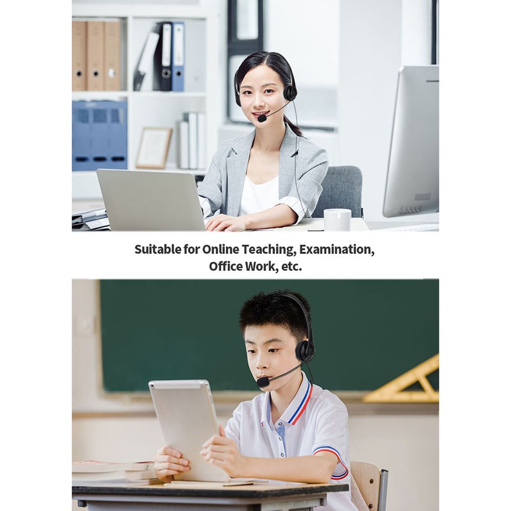 Audifonos Con Cable Sy490Mv Puerto Usb Cancelación De Ruido Con Cable ...