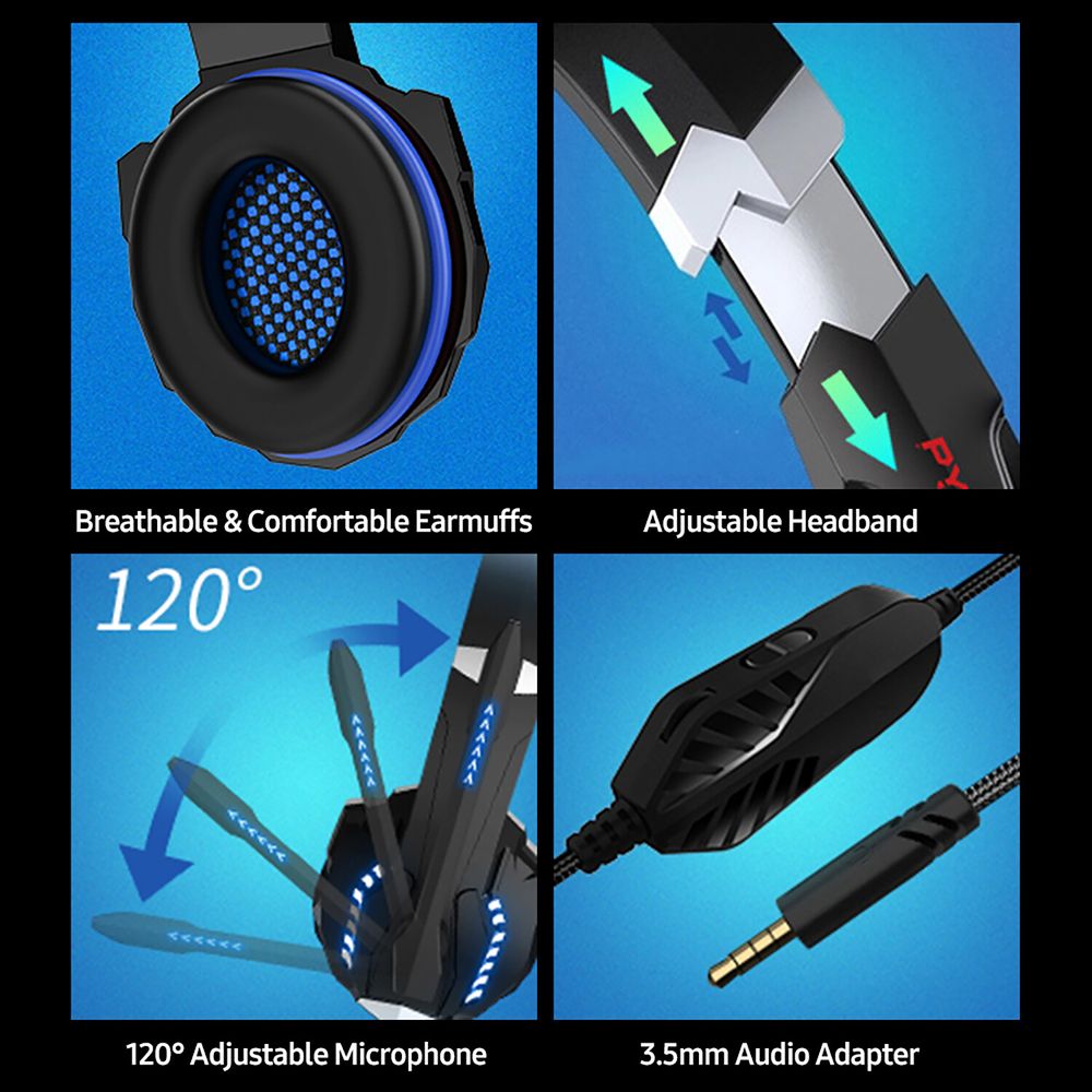 Audifonos Gaming Python Fly G9000Pro Con Aislamiento De Ruido Púrpura ...