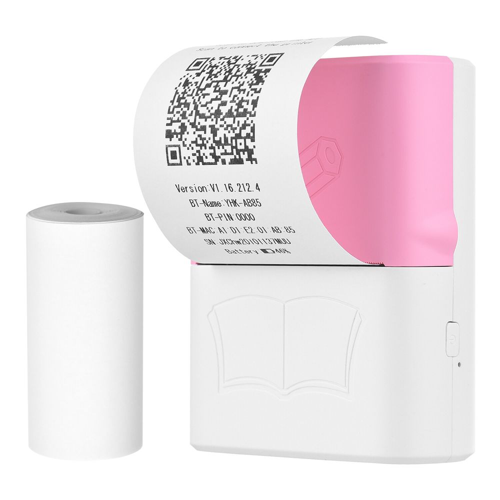 Impresora Térmica X3 57Mm Portátil Mini Bluetooth Rosa - Promart