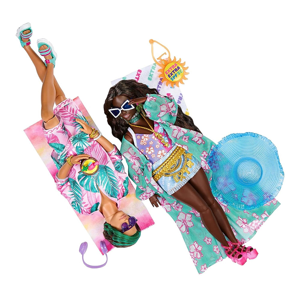 Muñeca Barbie Extra Fly Morena Playa - Promart
