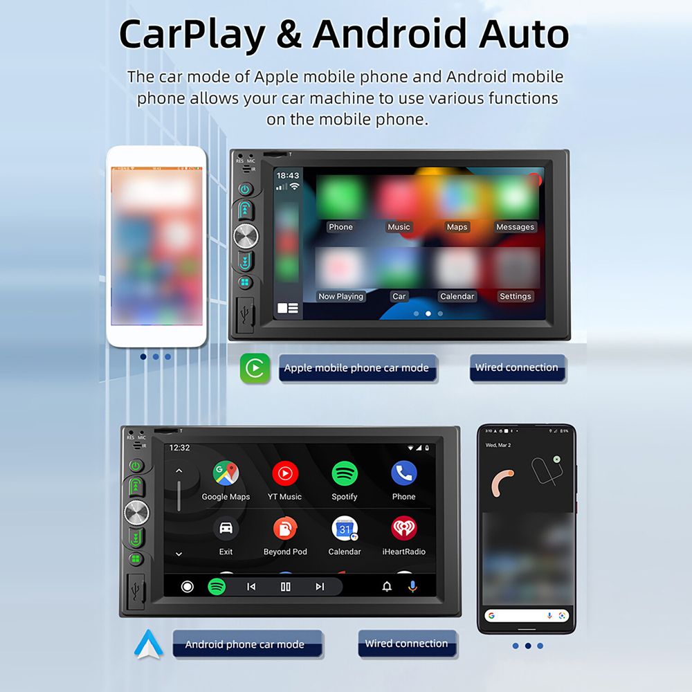 Reproductor Mp5 De Música Y Vídeo Multifuncional Para Coche Pantalla ...