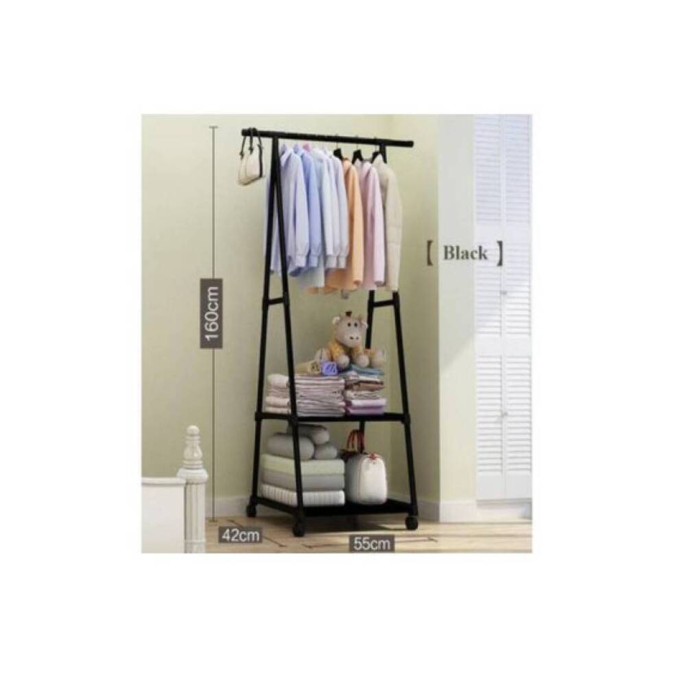 Zapatera Colgador de Ropa Triangular 2 niveles con Rueda - Promart