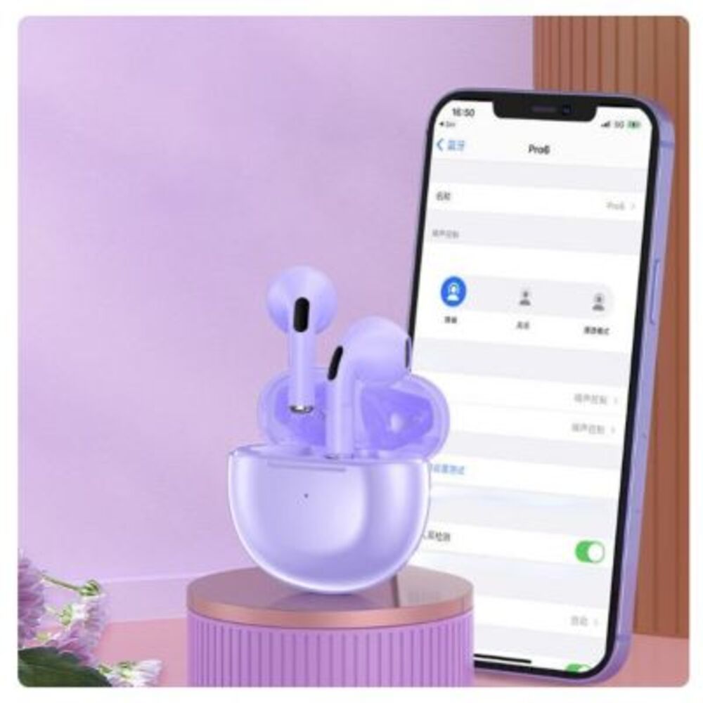 Air Inpods PRO 6 Morado Audífono Bluetooth Inalámbrico - Promart