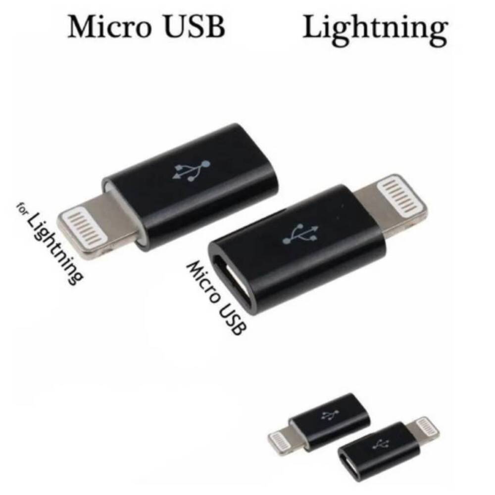 Adaptador Entrada V8 a Iphone Convertidor Micro USB A Iphone 8Pines ...