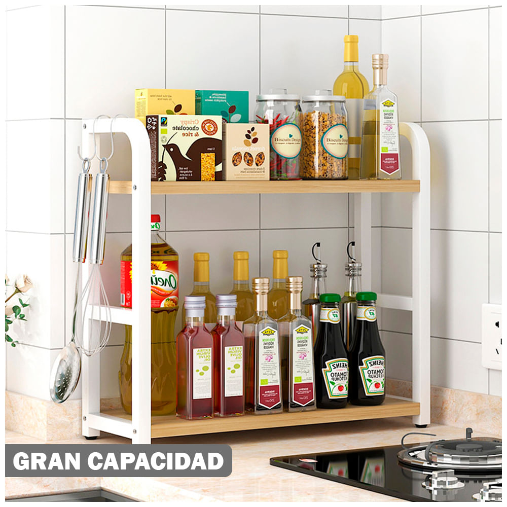Estante Organizador de Cocina MY6 Y Organizador Ollas Tapas NY8 - Promart