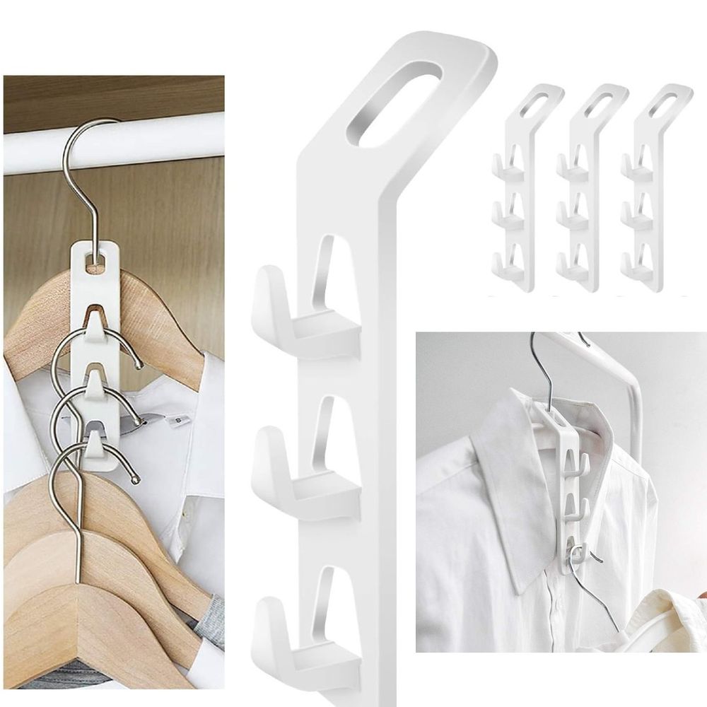 Gancho Extensor de colgador para colgar Ropa en Perchero Closet x4 ...