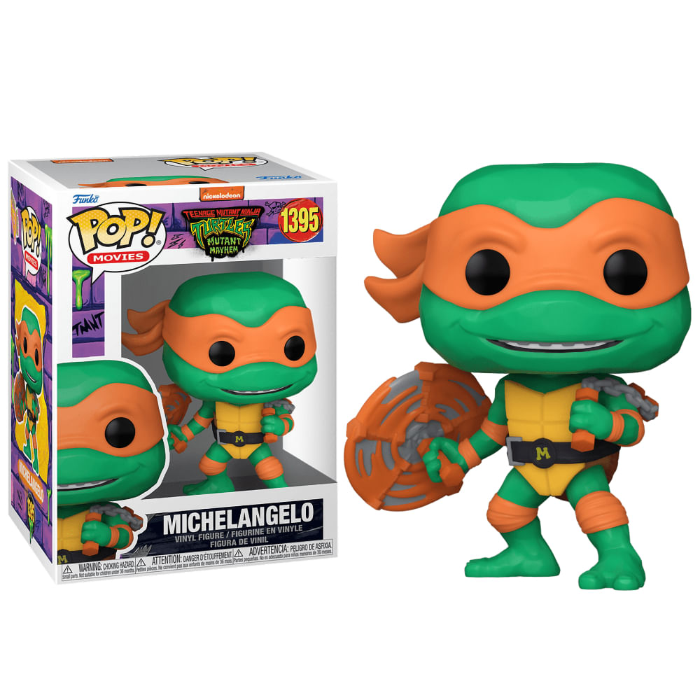 Funko Pop Ninja Turtles Tortugas Ninja Michelangelo Stance - Promart