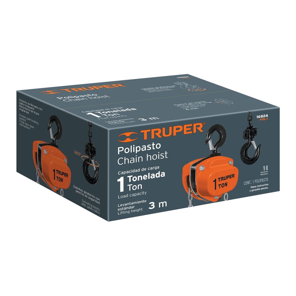 Tecle Con Cadena De 1 Tonelada Truper 16824 | Promart.pe - Promart