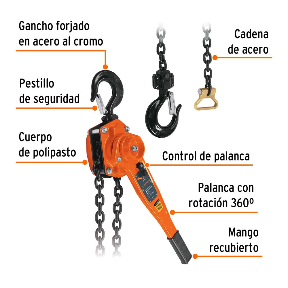 Tecle Con Ratchet De 1 Tonelada Truper 16841 | Promart.pe - Promart