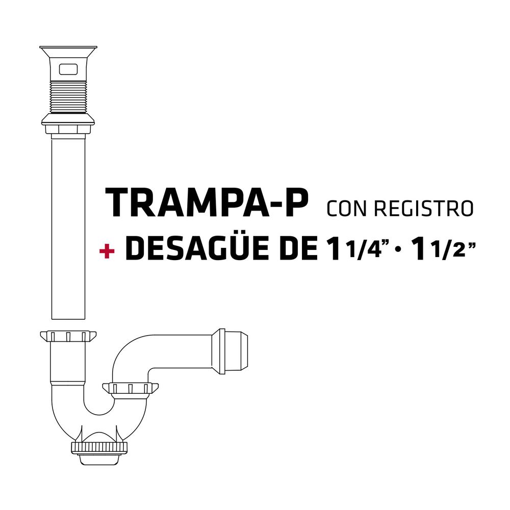 Trampa-P desague Con Registro Pvc Stone | Promart.pe - Promart