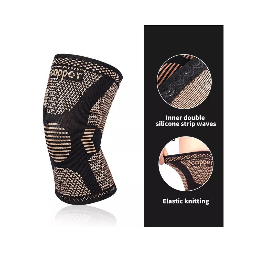 Rodilleras de Cobre con Hilos de Cobre Genérico Talla M - Promart