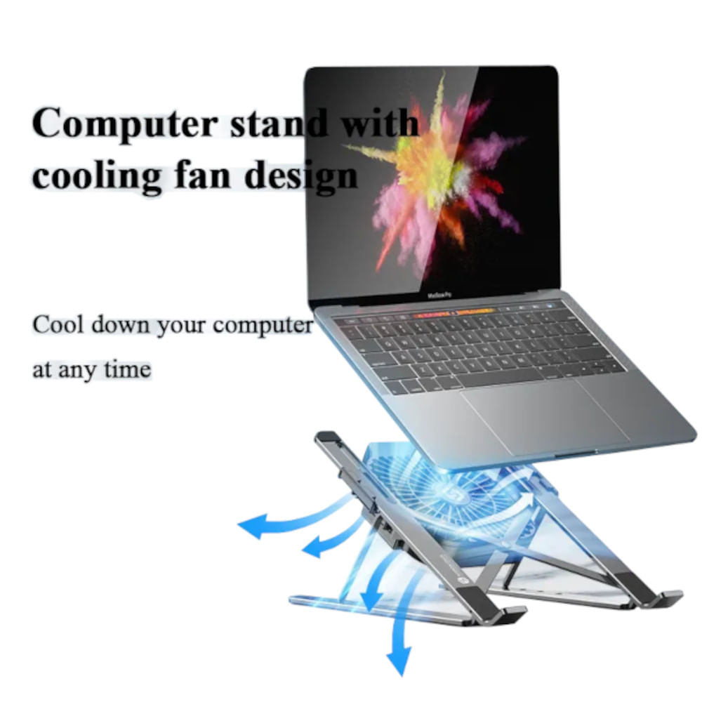 Soporte Cooler Metálico KR-LP926 Para Laptop - Promart
