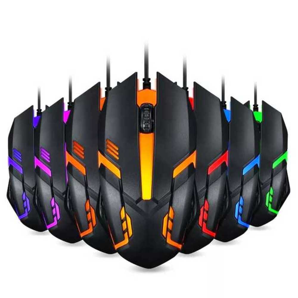 Mouse Gamer con luces RGB 3000 DPI - Promart