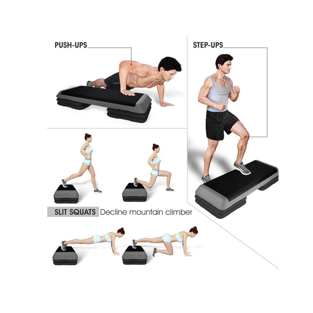 Step Grande Profesional Antideslizante 3 Niveles 110 cm Plomo - Promart