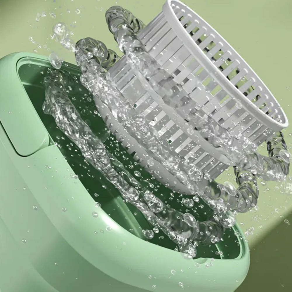 Mini Lavadora Portátil Plegable con Centrifugado - VERDE - Promart