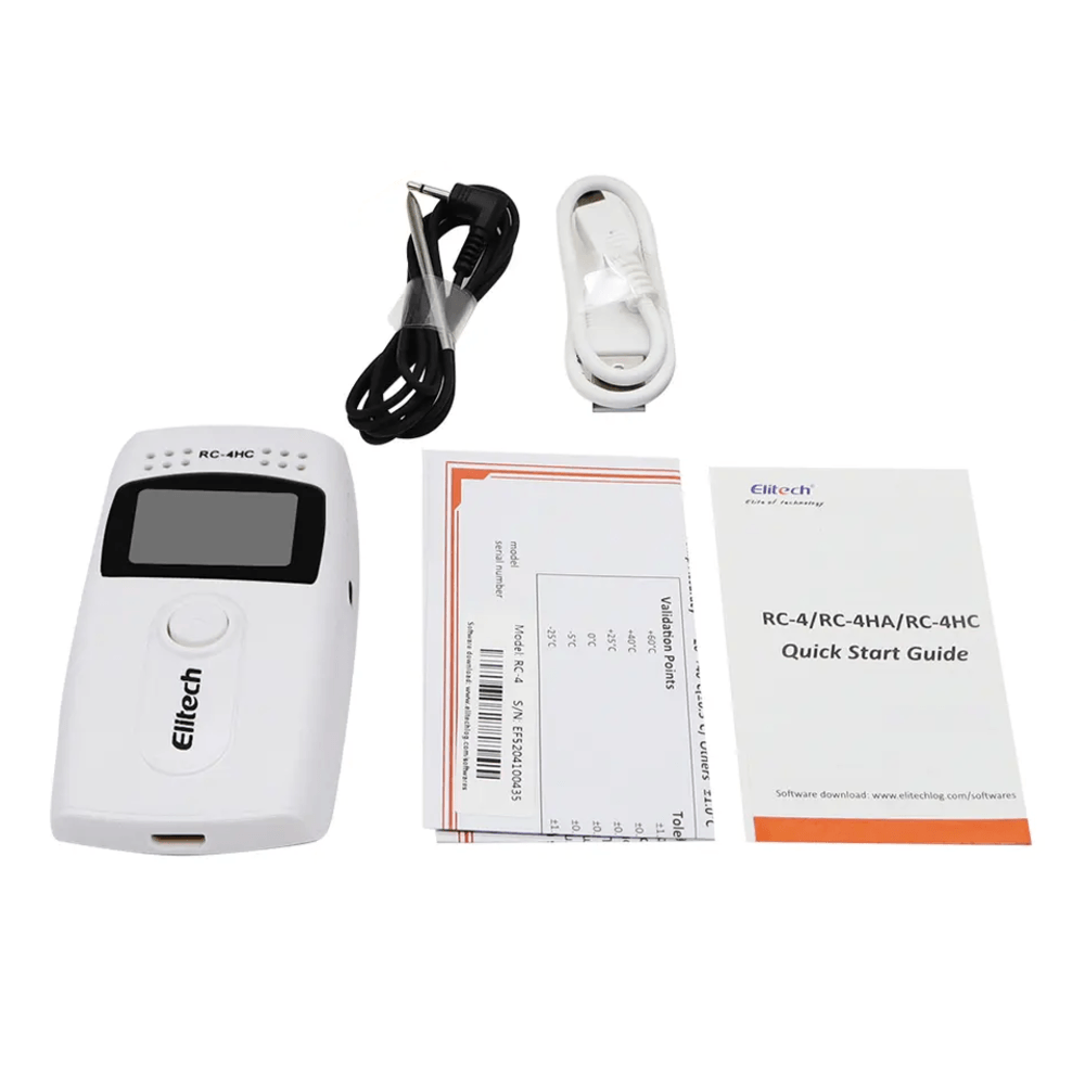 Data Logger de Temperatura y Humedad para Cadena Frio ELITECH RC-4HC ...