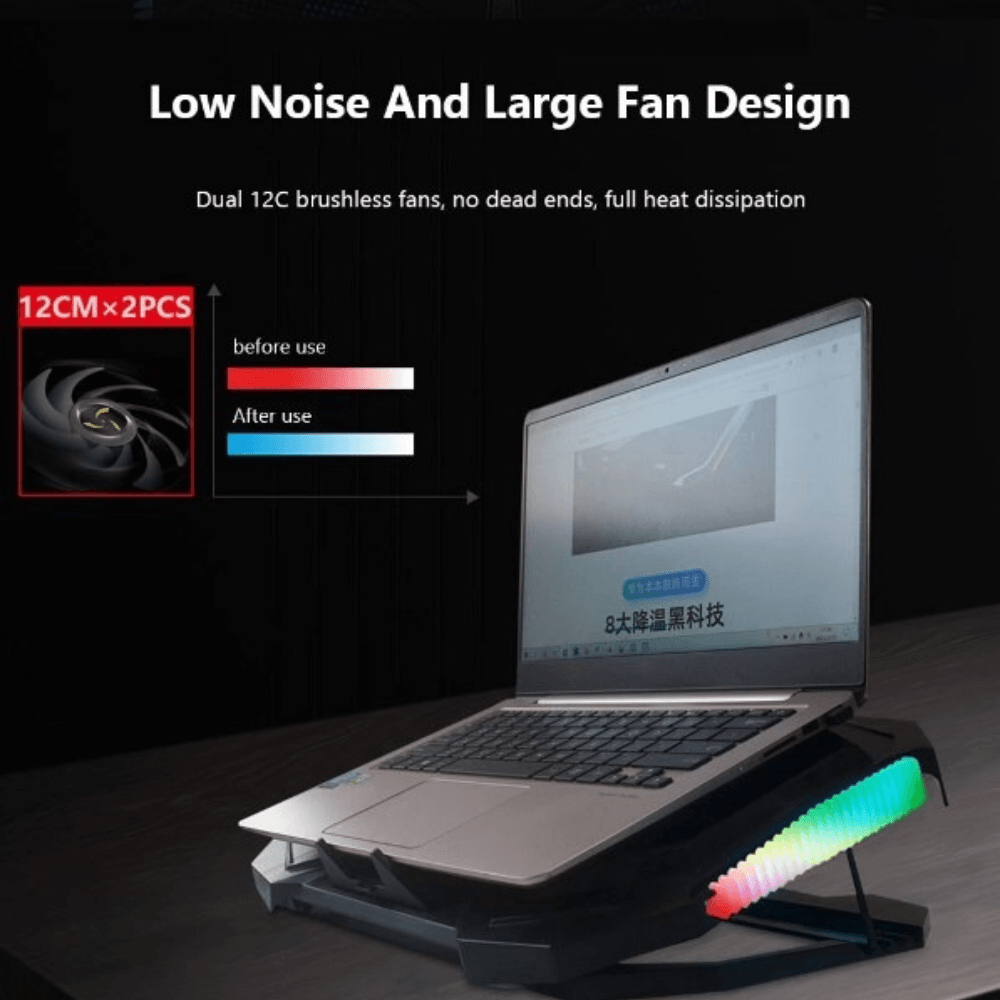 Cooler Base para Laptop con Luces RGB - Promart