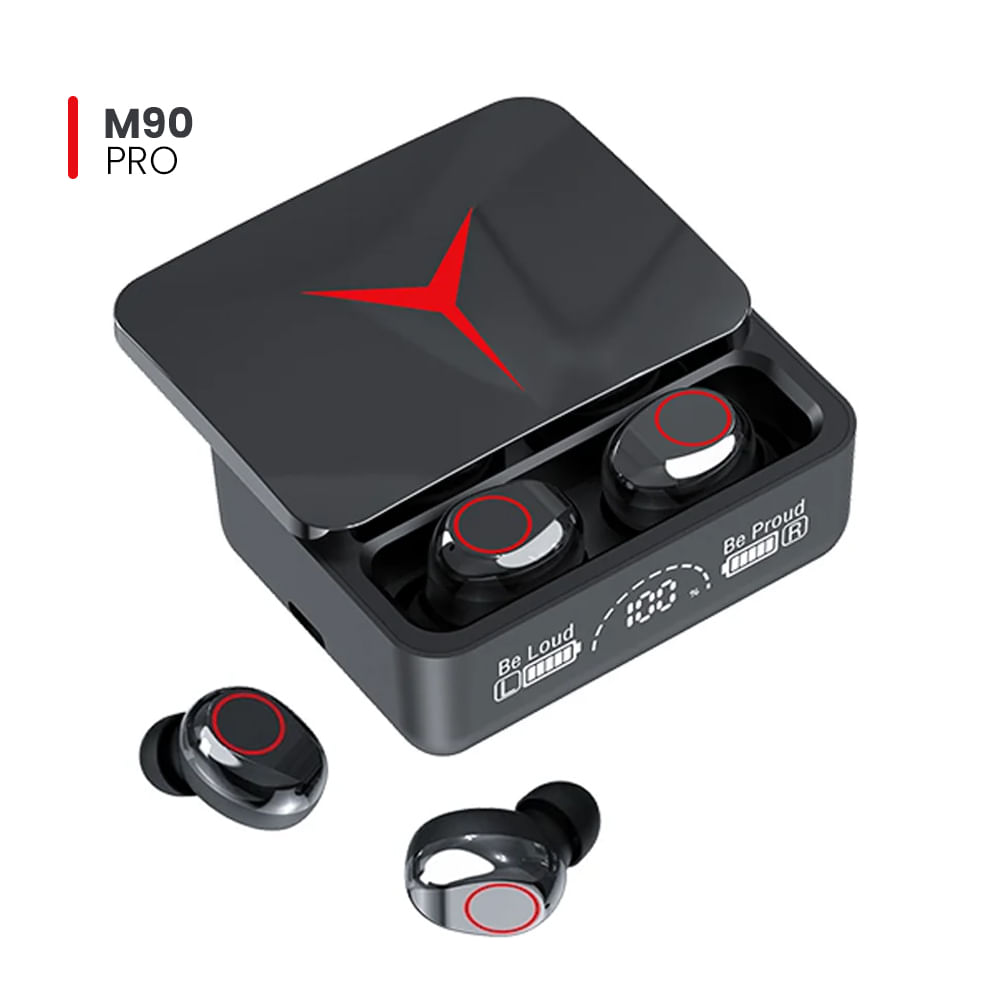 Auriculares inalámbricos M90 PRO con Bluetooth 5.3 Negro - Promart