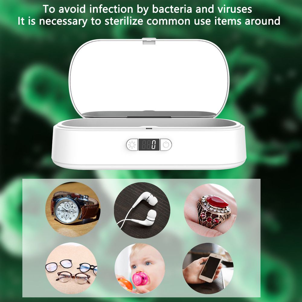 Caja de Esterilización Portátil Uv con Carga Inalámbrica Caseph - Promart