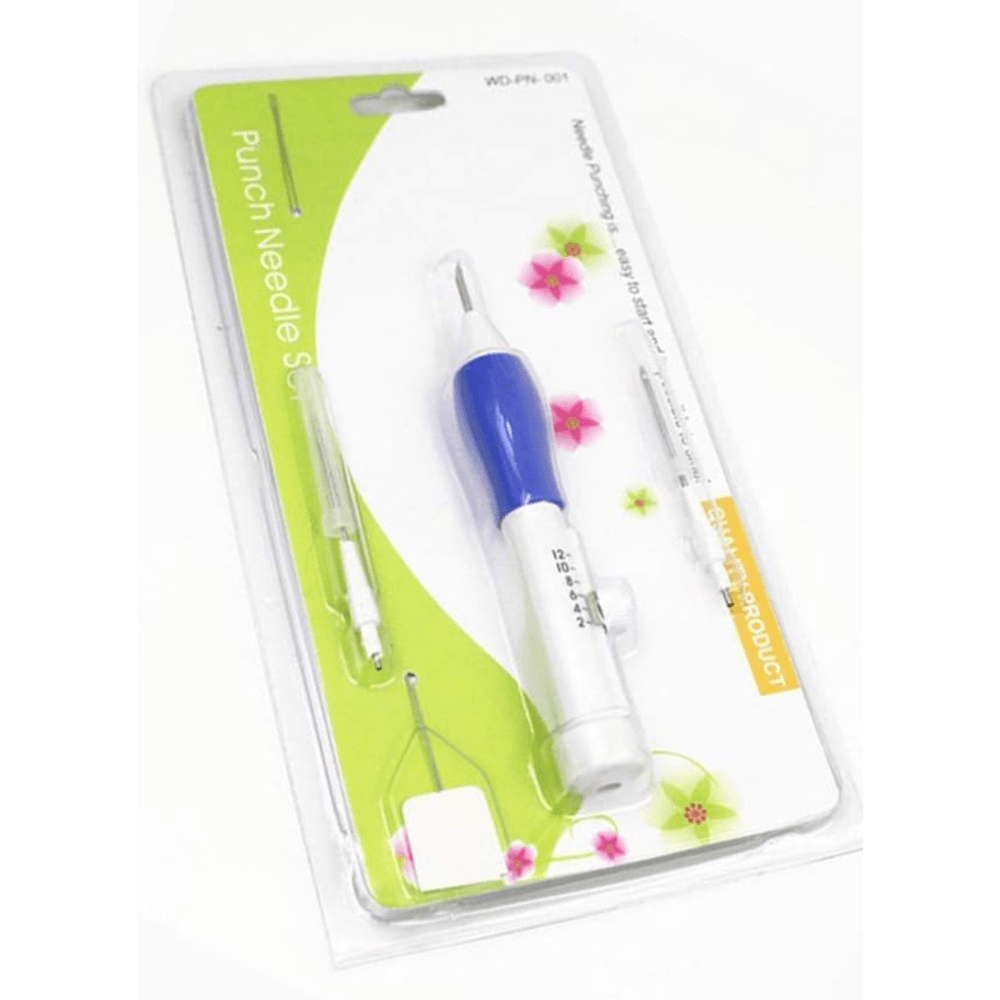 Aguja Magica de Bordado Chino Ruso 3 Medidas Punch Needle Bordar - Promart