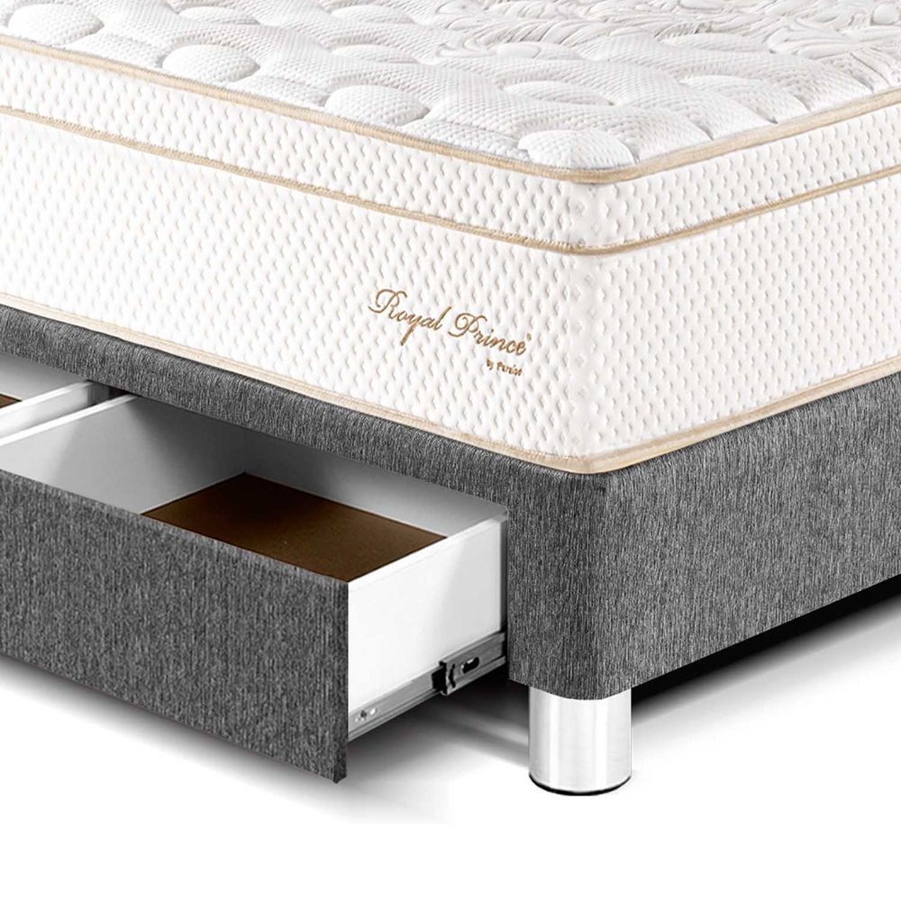 Cama Royal Prince con Cajones 2 Plazas + 2 almohadas viscoelásticas ...