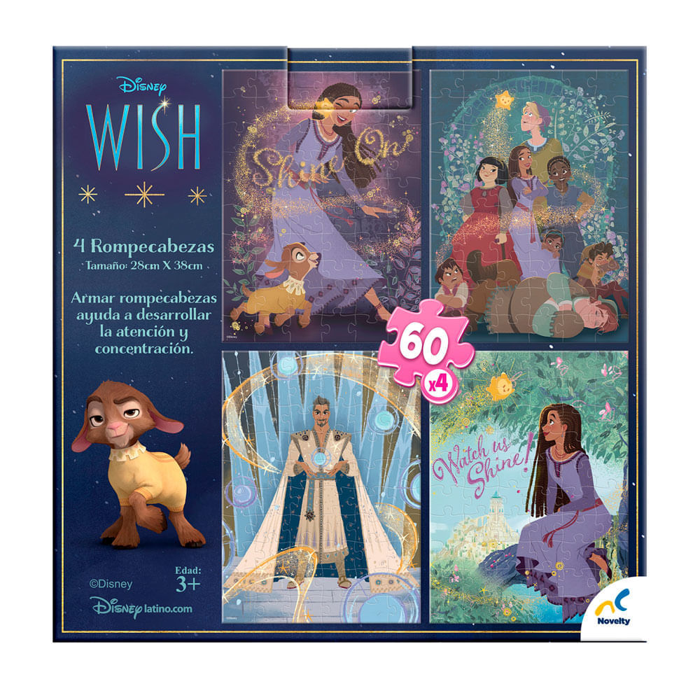 Rompecabezas DISNEY 4 en 1 JCA-4156 - Promart