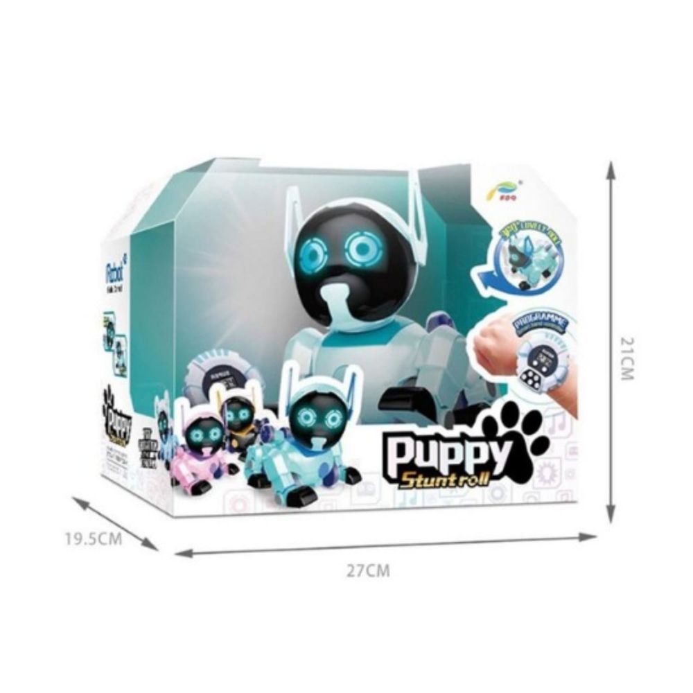 Perro Robot Inteligente Color Rosado Multifuncional con Sonido y Luces ...