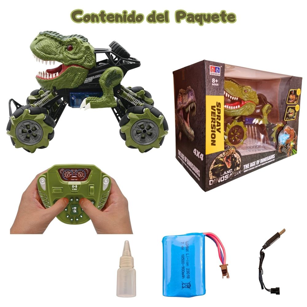 Juguete Carro Dinosaurio con Control Remoto 4X4 - Promart