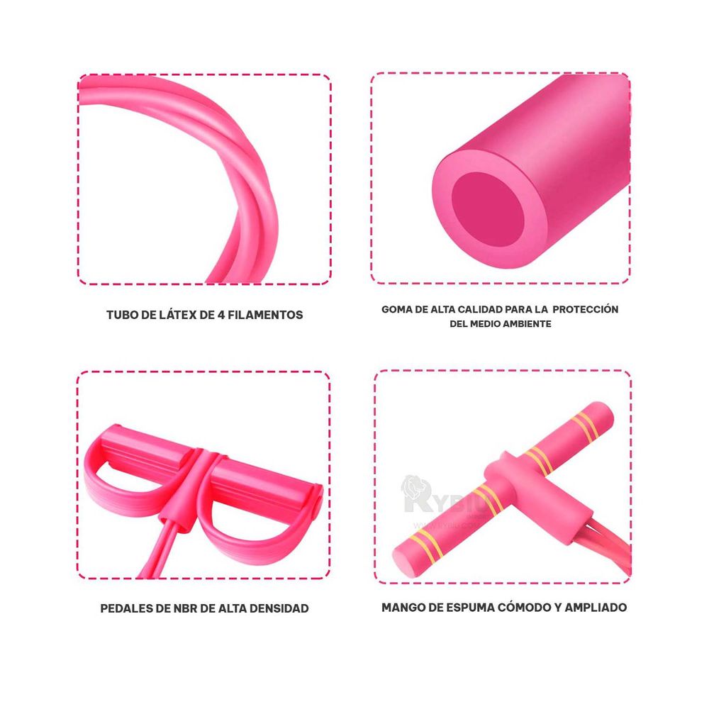 Liga Elastica para Rehabilitacion de Color Rosado - Promart